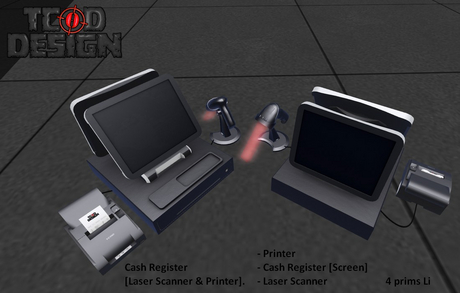 Second Life Marketplace - Cash Register [Laser Scanner & Printer].